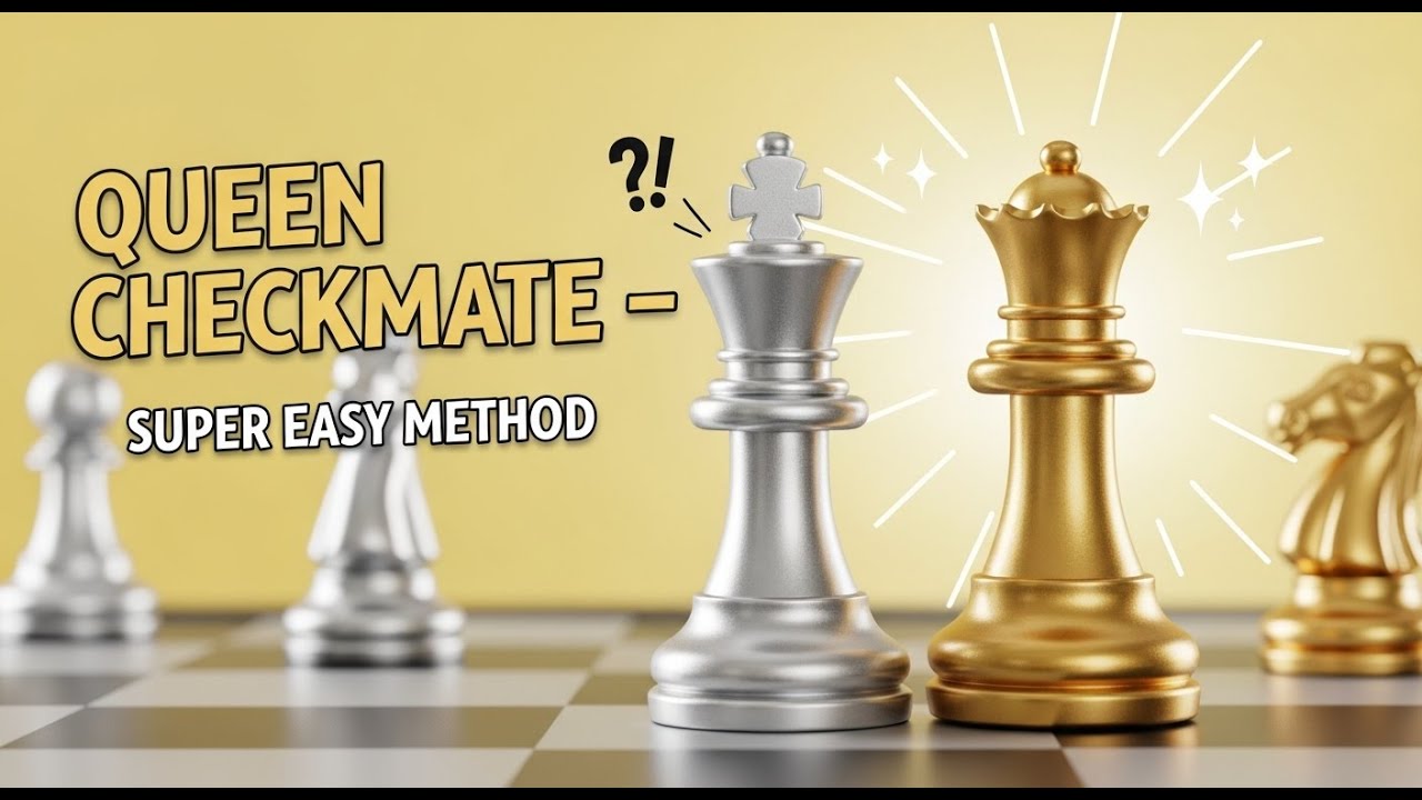 Queen Checkmate Made Super Easy! - YouTube