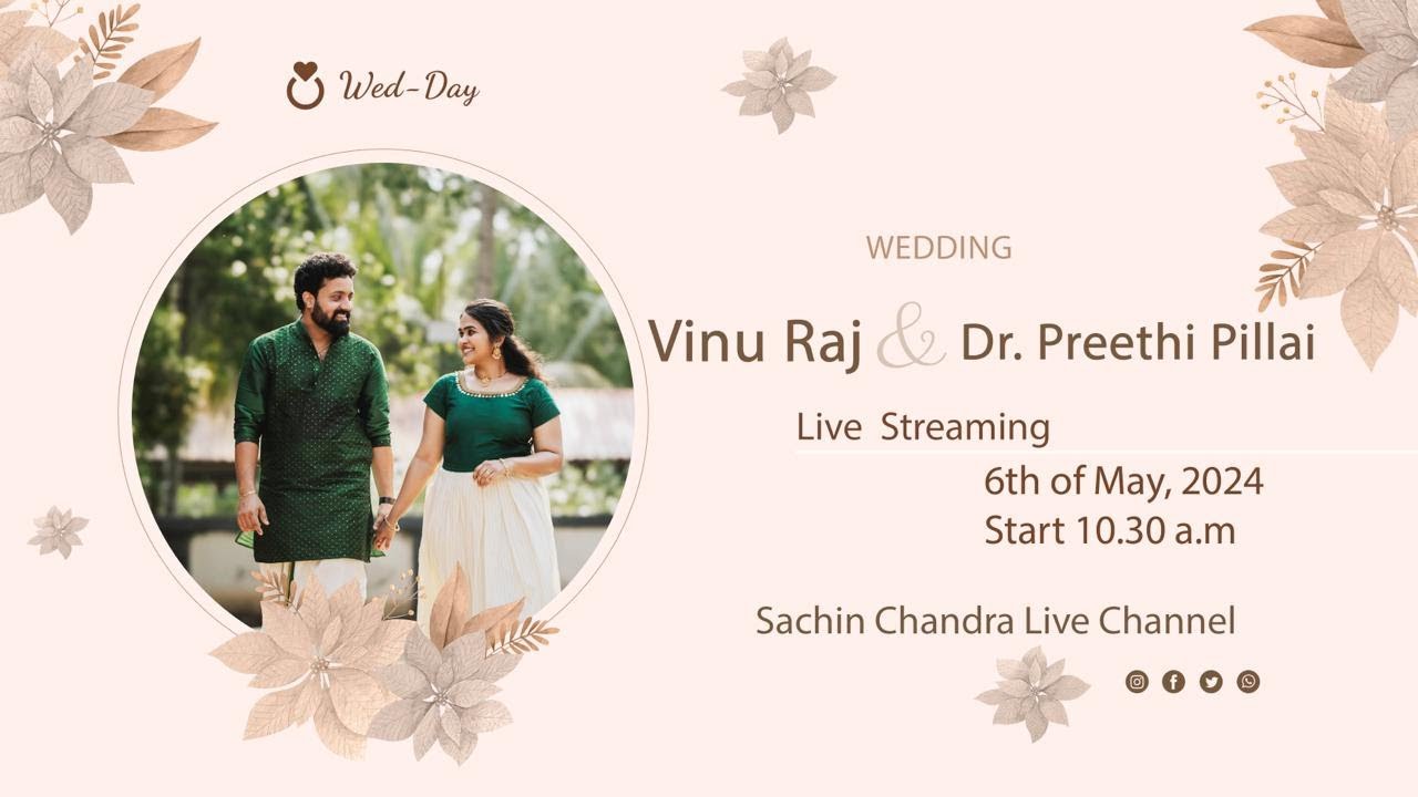 Wedding || Vinu Raj & Dr. Preethi Pillai - YouTube