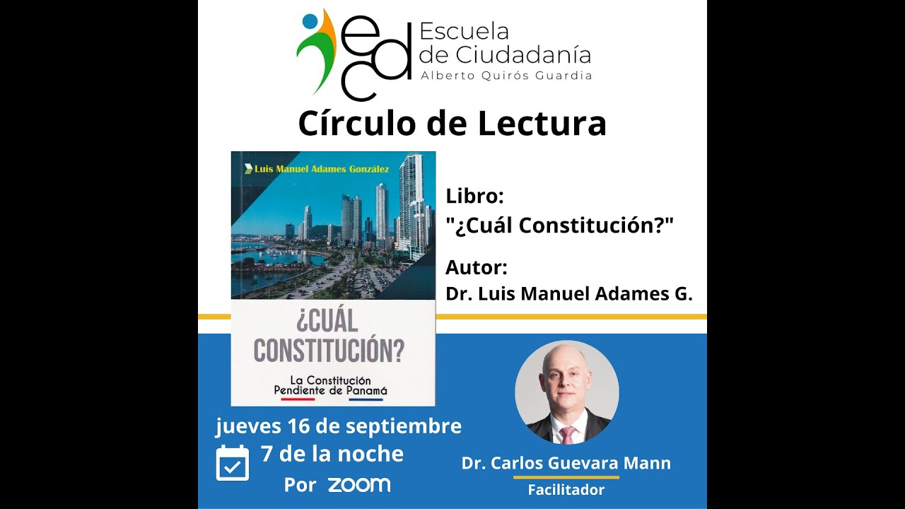 Círculo de Lectura: ¿Cuál Constitución? - Dr. Luis Manuel Adames G ...