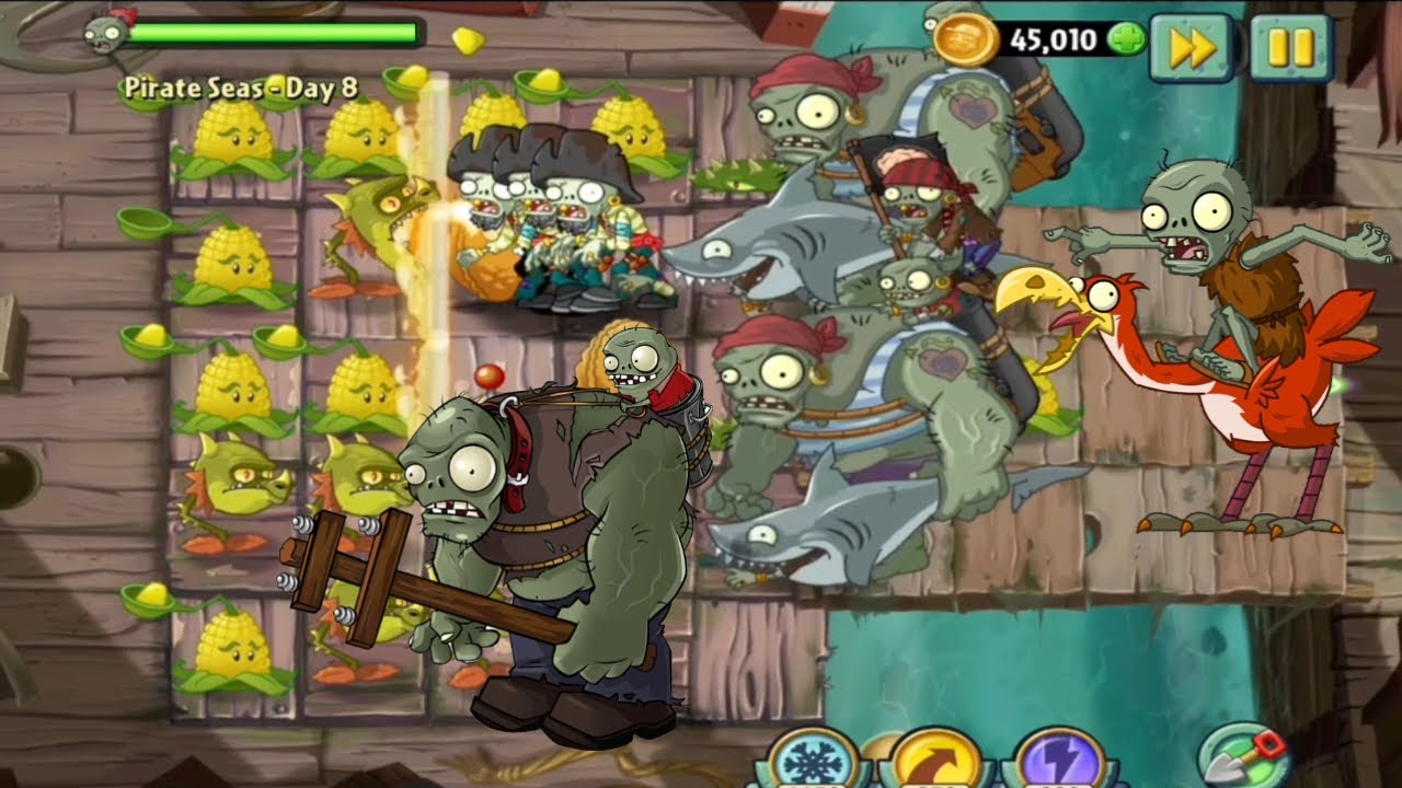 Pvz2 pirate seas day 8 | pvz 2 pirate seas #pvz2rohi #pvz2 - YouTube