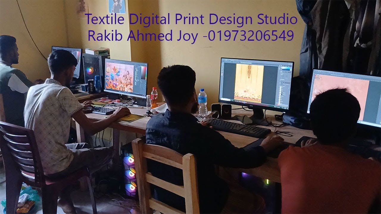 Textile Digital Print Design Studio - YouTube