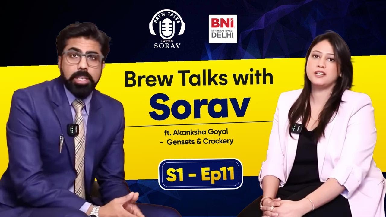 Brew Talks S1 Ep11 | Sorav Narula x Akanksha Goyal | Gensets & Crockery ...