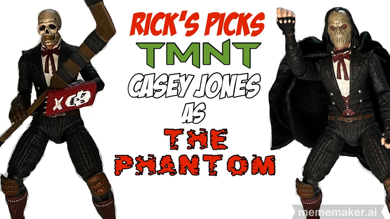 Review of TMNT figure Casey Jones as the Phantom by NECA - YouTube
