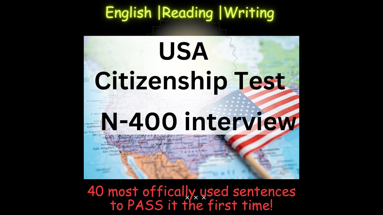 N-400 | US Citizenship Test: English Writing (Pt.1) - YouTube