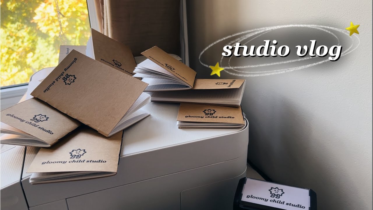 bookbinding & stickers // preparing for a shop update | october in the ...