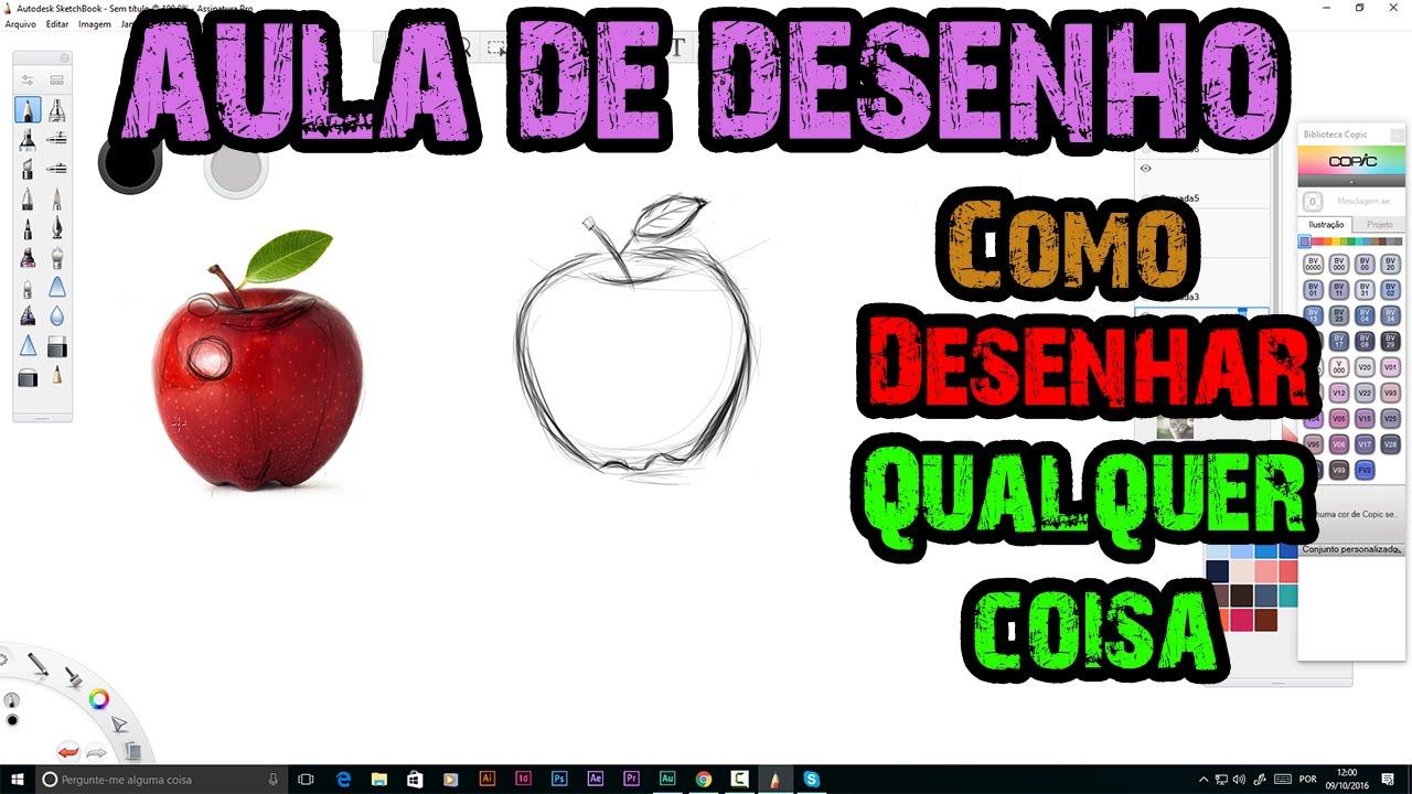 Aula de Desenho iniciante Desenhando de Forma Fácil # 1 - YouTube