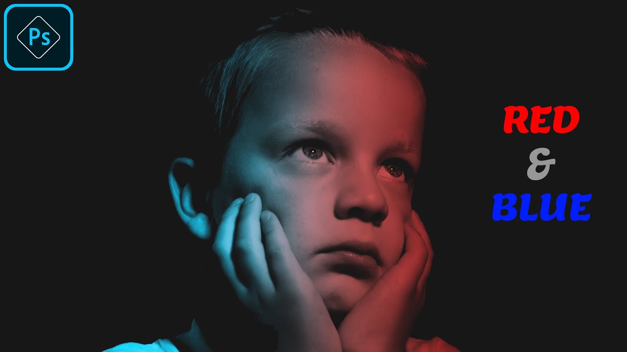 Red & Blue Light Effect | Photoshop Tutorial - YouTube