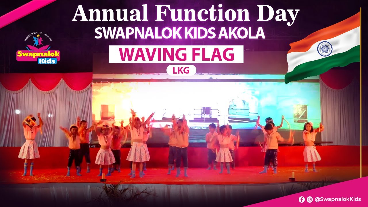 WAVING FLAG Dance Performance LKG Students | Best Kids Dance ...