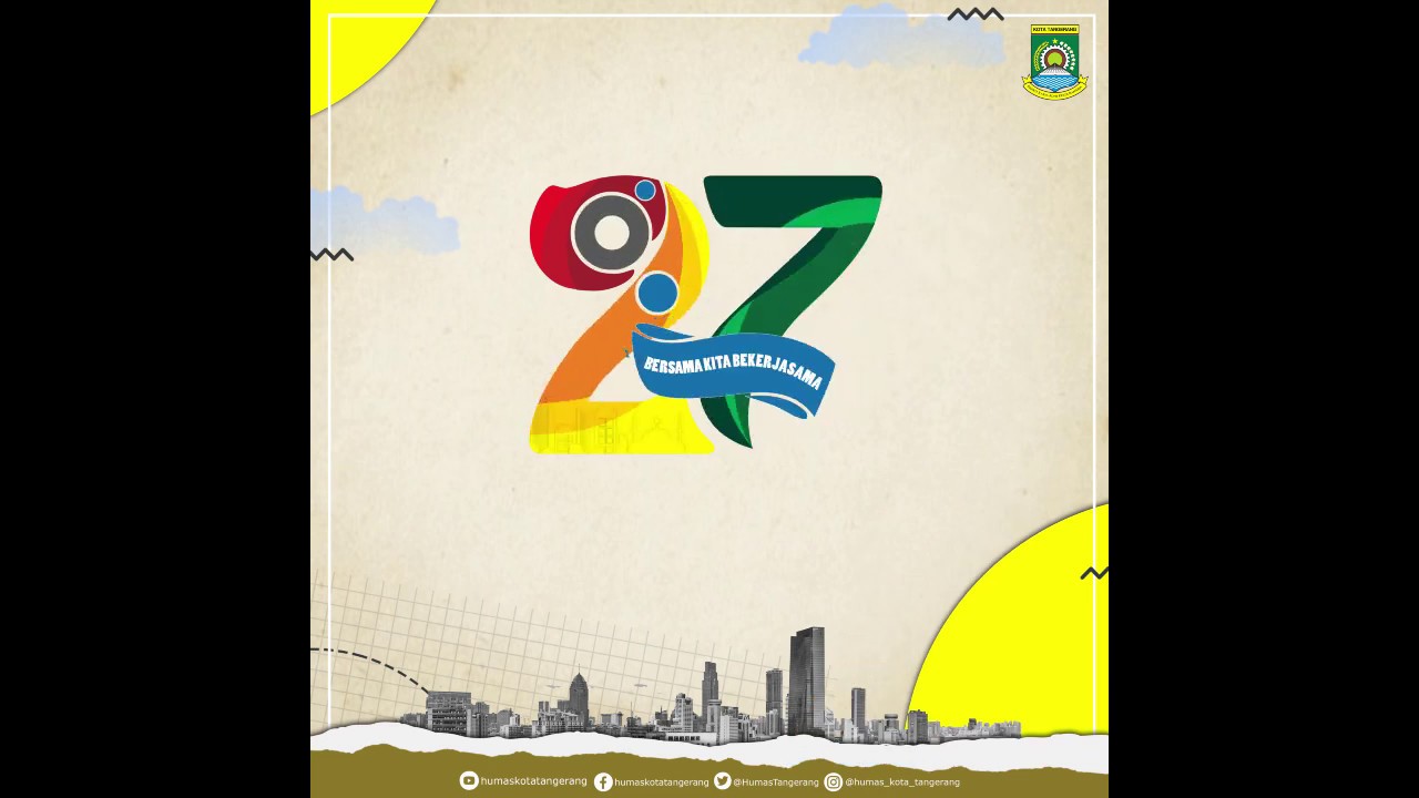 Logo HUT Kota Tangerang Ke 27 | Humas Kota Tangerang - YouTube