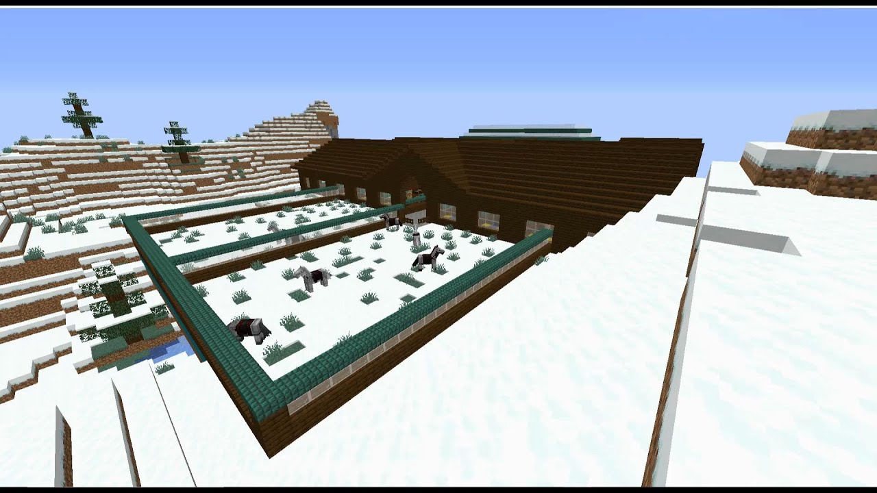 Minecraft Equestrifun Barn Tour~ Snow Flake - YouTube