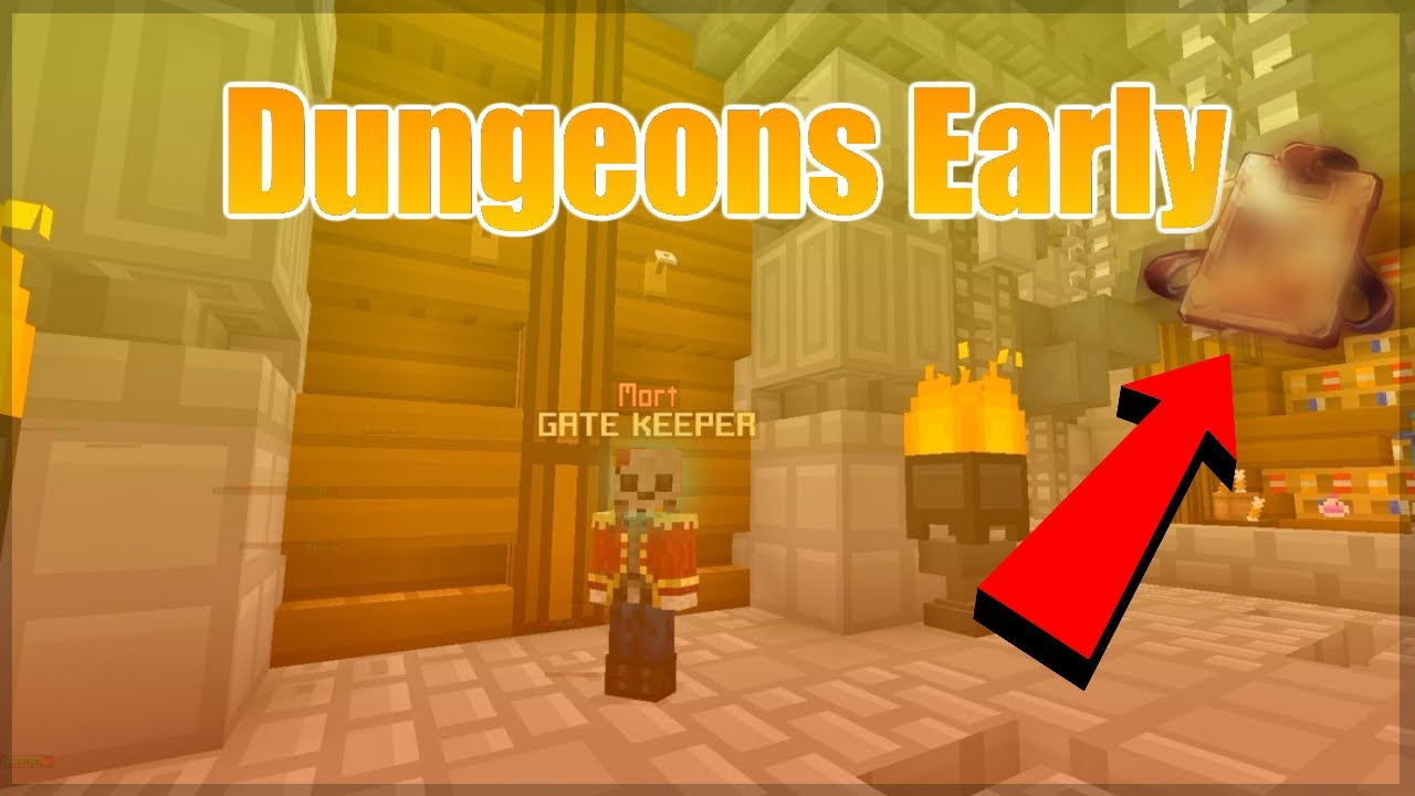 HOW TO GET IN DUNGEONS EARLY | HYPIXEL SKYBLOCK - YouTube