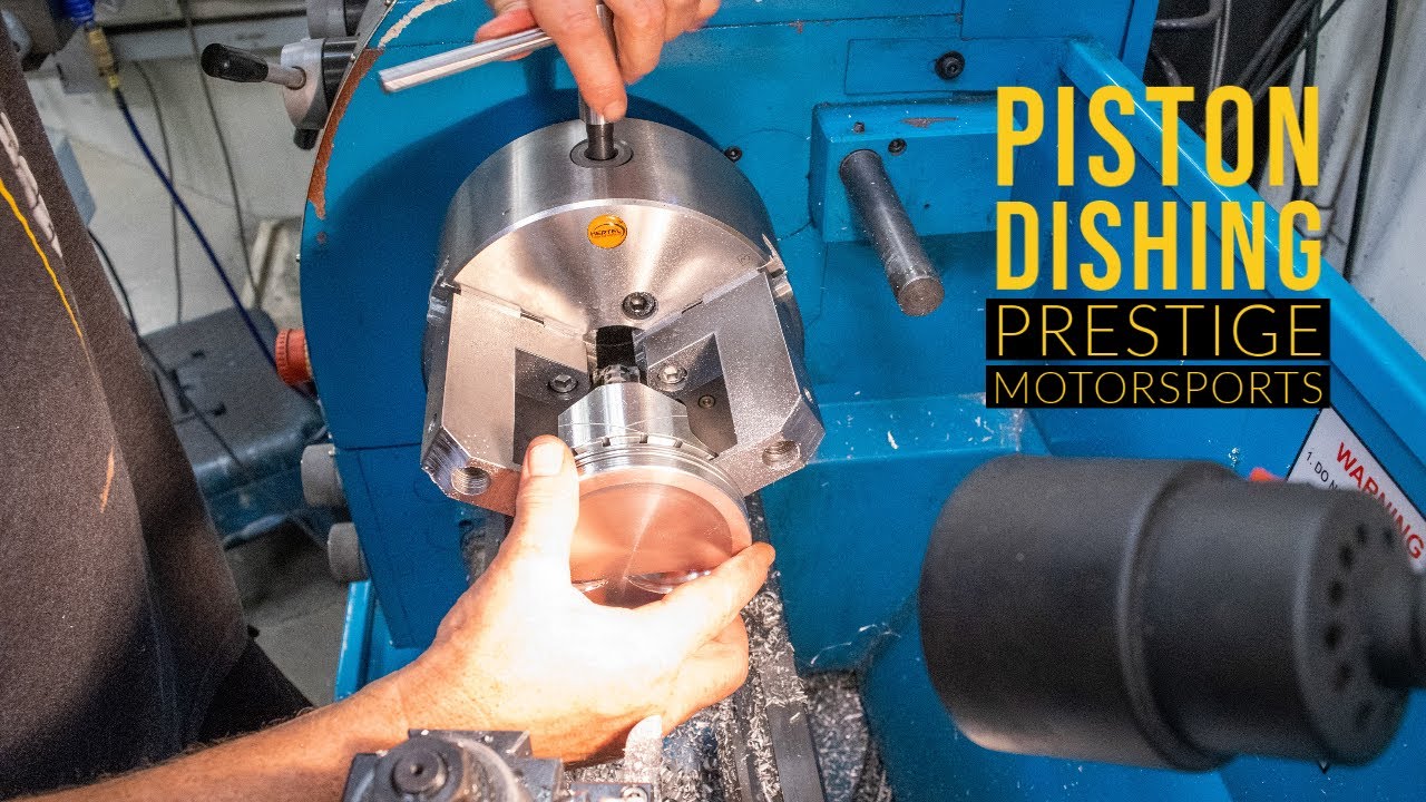 Piston Dishing for Optimal Compression on an LS at Prestige Motorsports ...