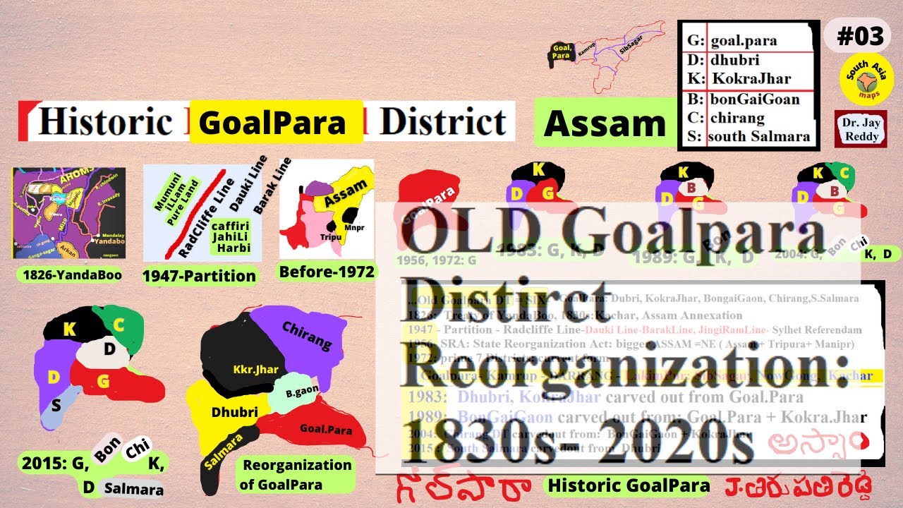 Old GoalPara District:#03: Reorganisation of Goalpara |Assam Maps|Assam ...