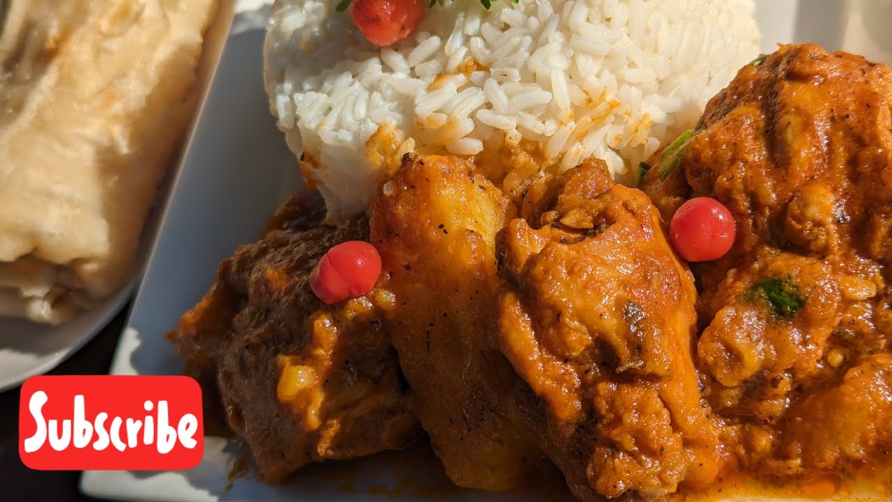 Guyanese Stew Chicken with Rice/Roti on Fireside🇬🇾 - YouTube