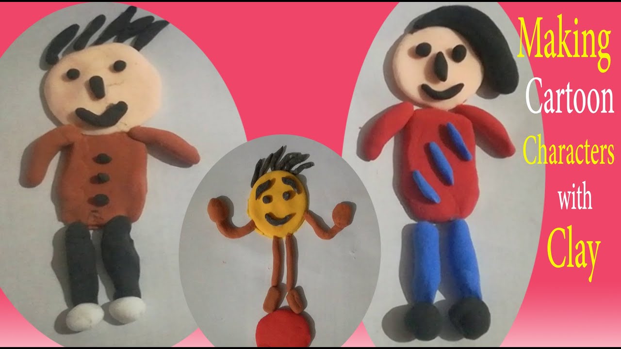 Cartoon | Making Cartoon Characters with Clay | #AsmrZaheer - YouTube