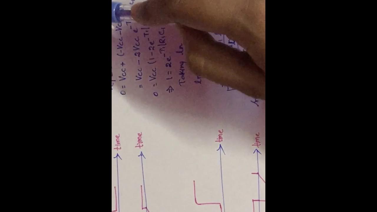 Astable multivibrator output waveforms and frequency calculations - YouTube