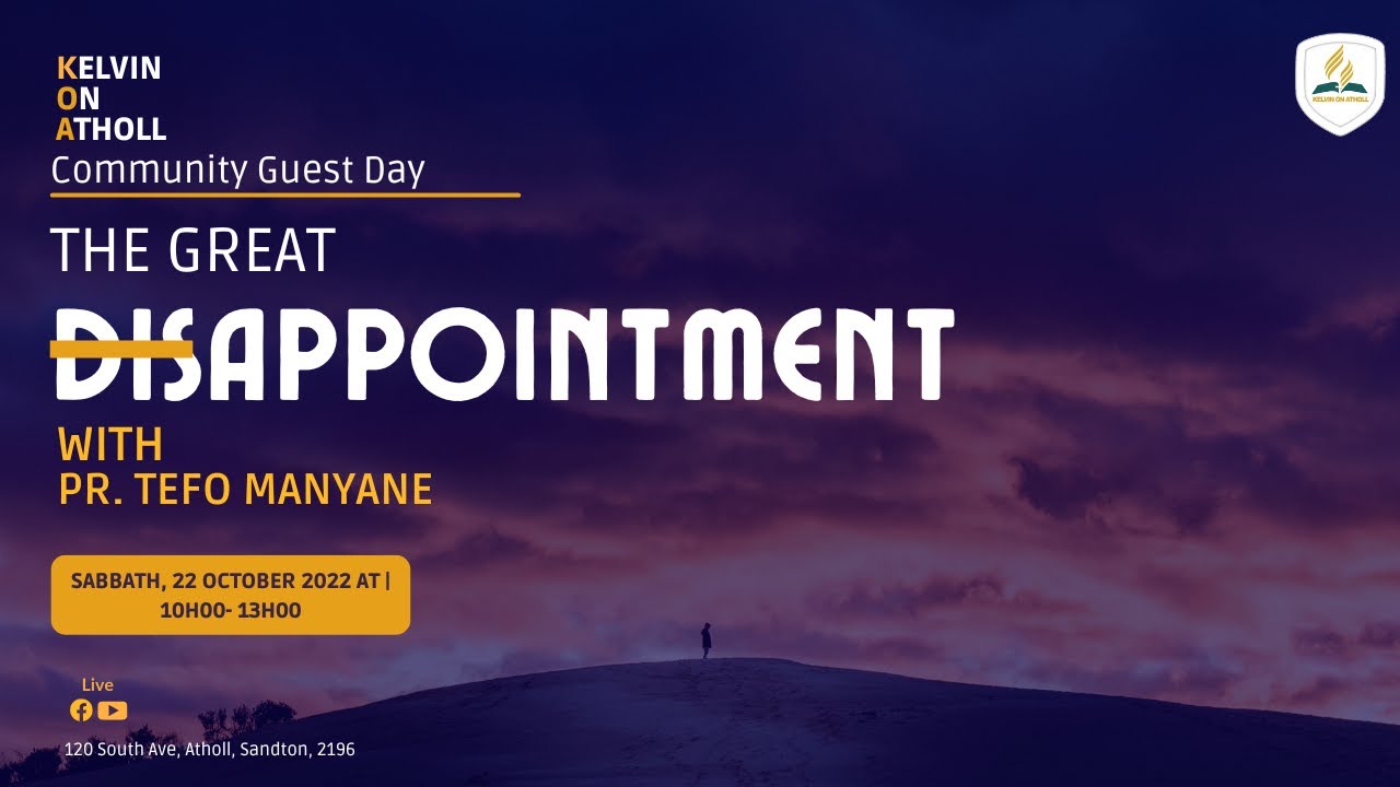 Community Guest Day- The Great Appointment - YouTube