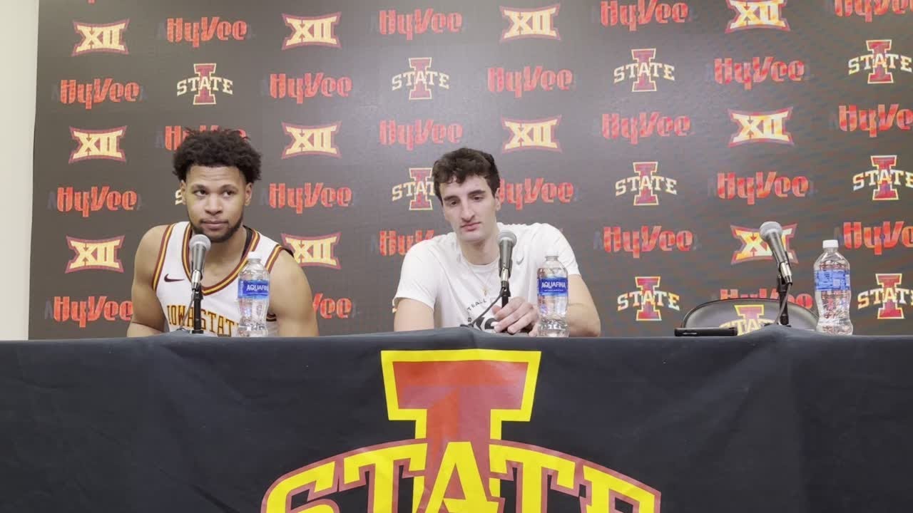 Milan Momcilovic and Joshua Jefferson press conference OSU | Iowa State ...