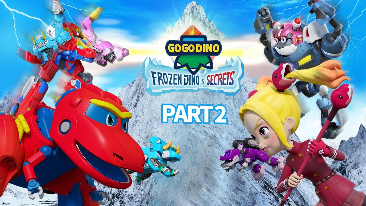 ️GoGo Dino Frozen Dino's Secrets ️ Pt.2 Super Dino Unveils Frozen Dino ...