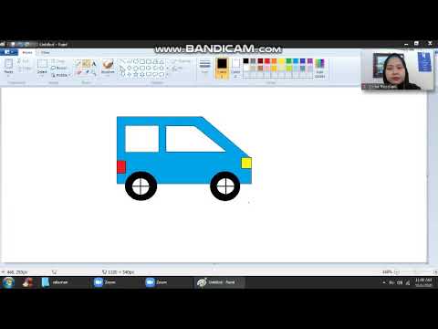 Membuat Gambar Mobil di Microsoft Paint - YouTube