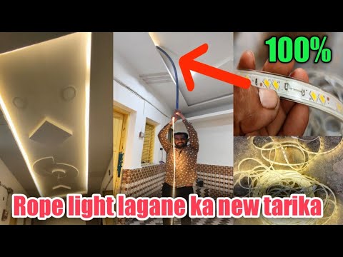 Rope light lagane ka new tarika ||Smd Rope light fitting ||false ...