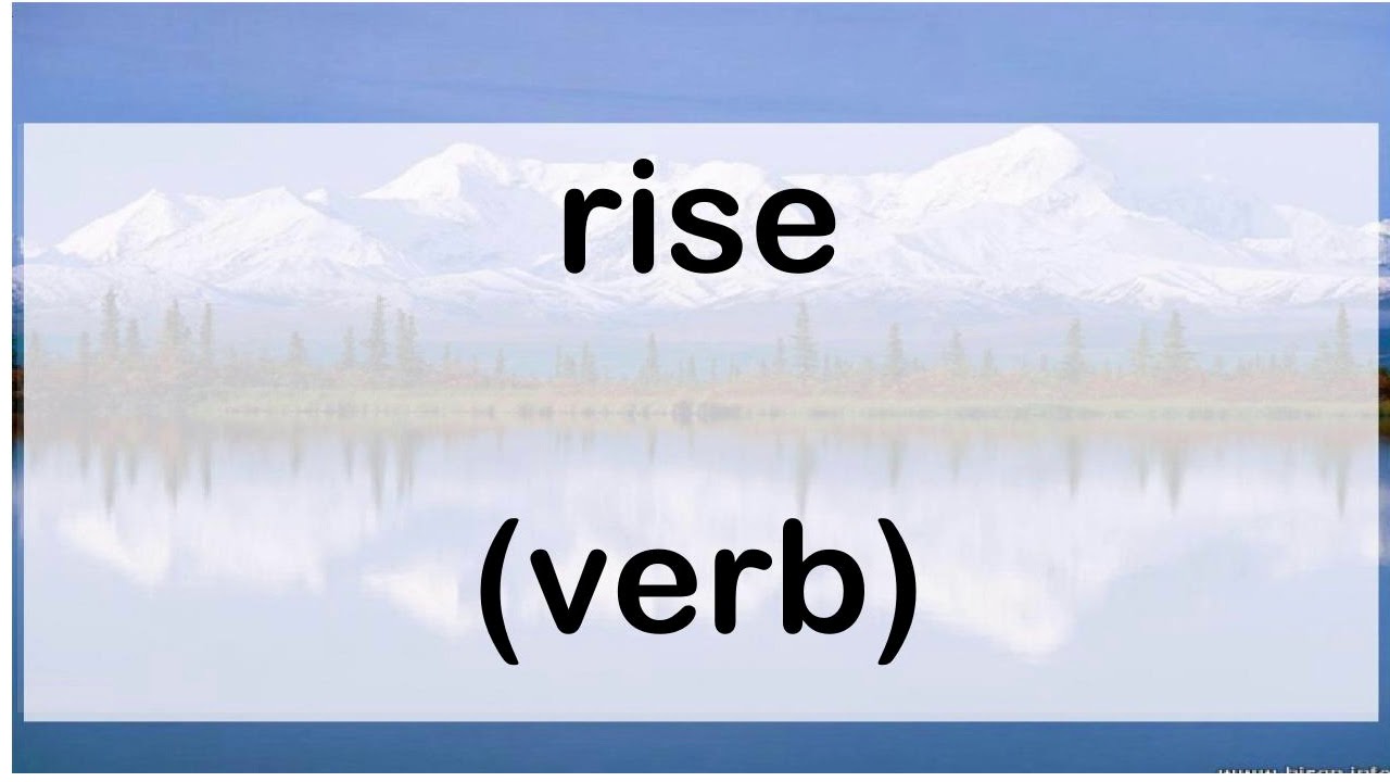 462 rise verb - YouTube