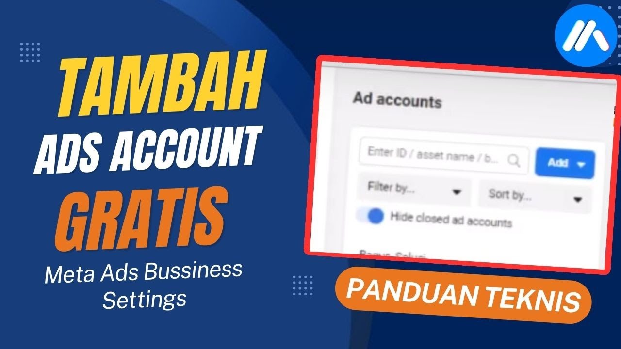 Cara Menambah Akun Iklan di Meta Ads - YouTube