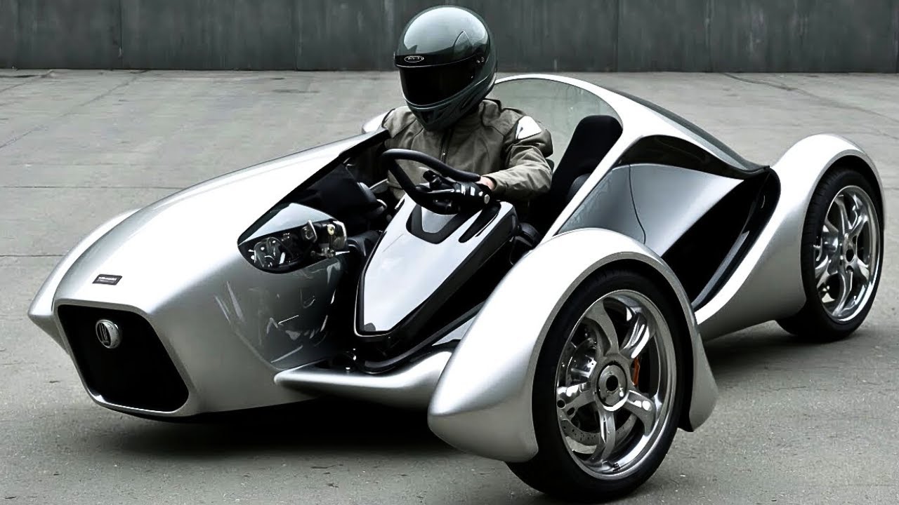 10 COOLEST 3 WHEELED CARS - YouTube