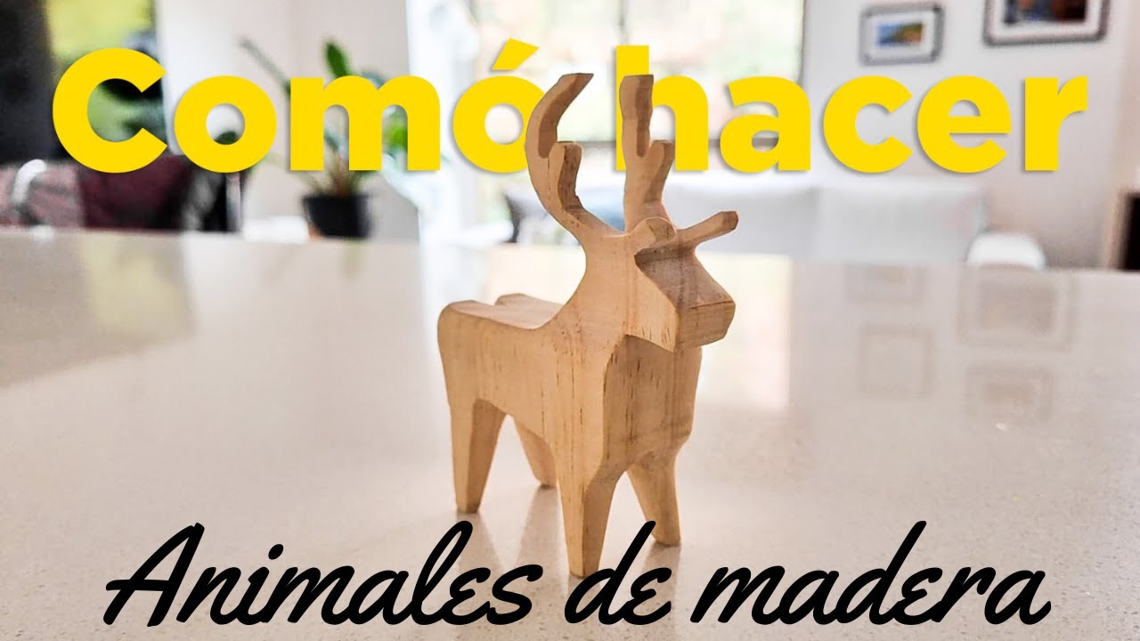 Como hacer animales de madera - YouTube