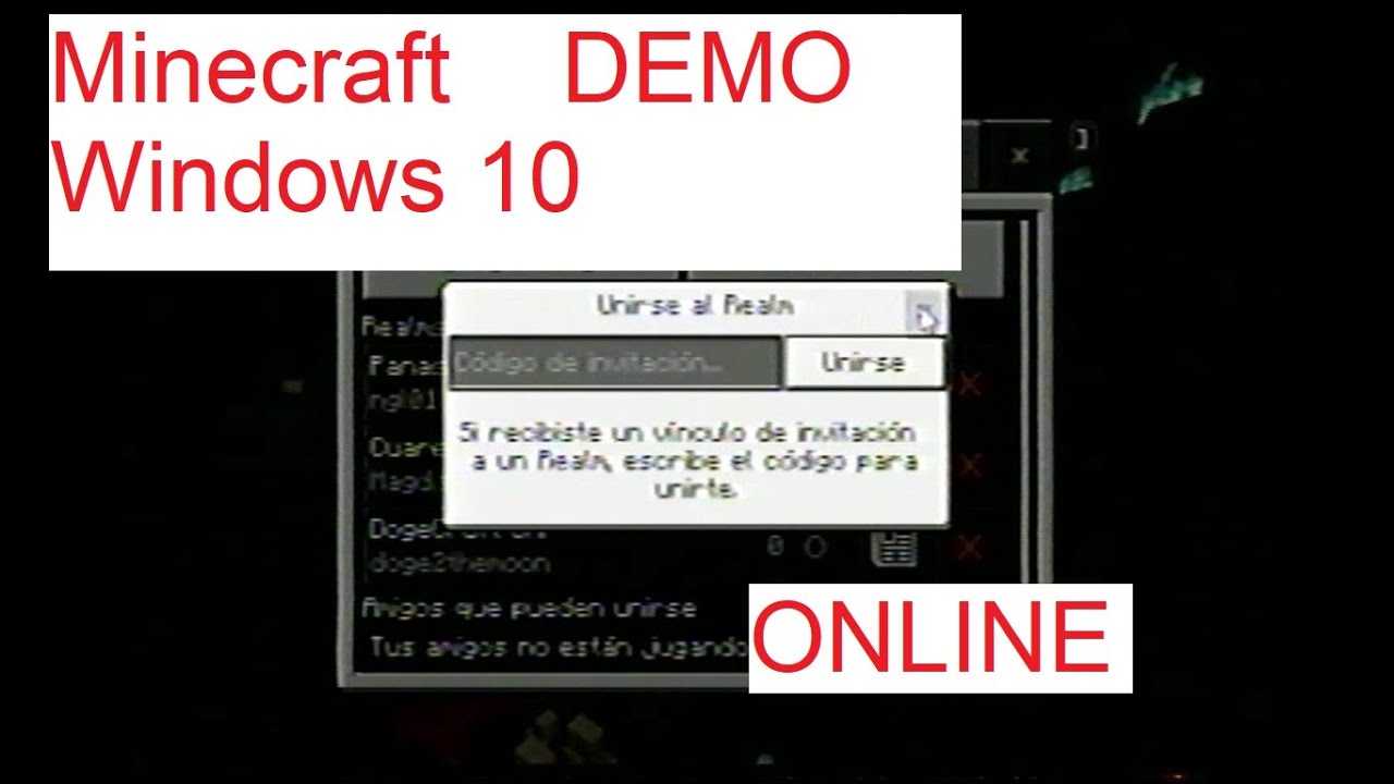 Minecraft online bedrock demo (recorded VHS gameplay) - YouTube