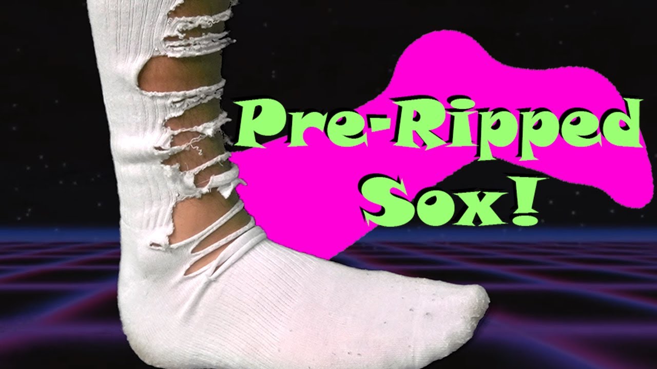 pre-ripped socks - YouTube