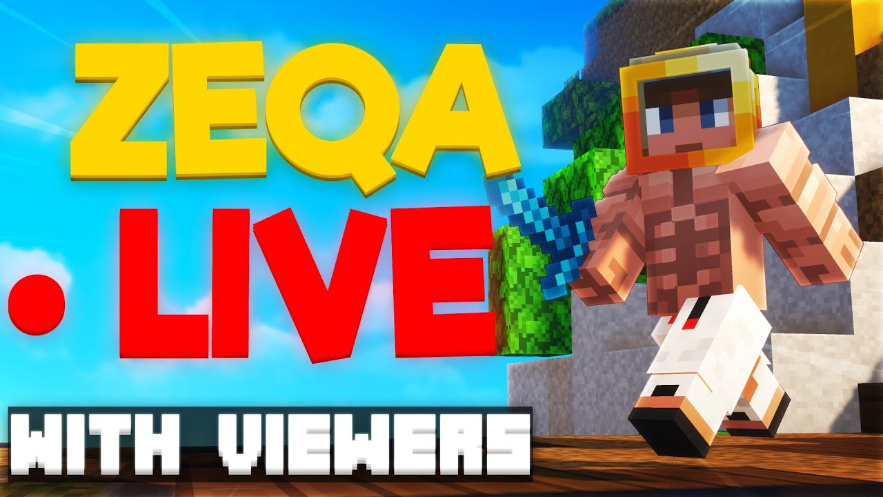Playing Minecraft On Valentines with Viewers (ZEQA) - YouTube