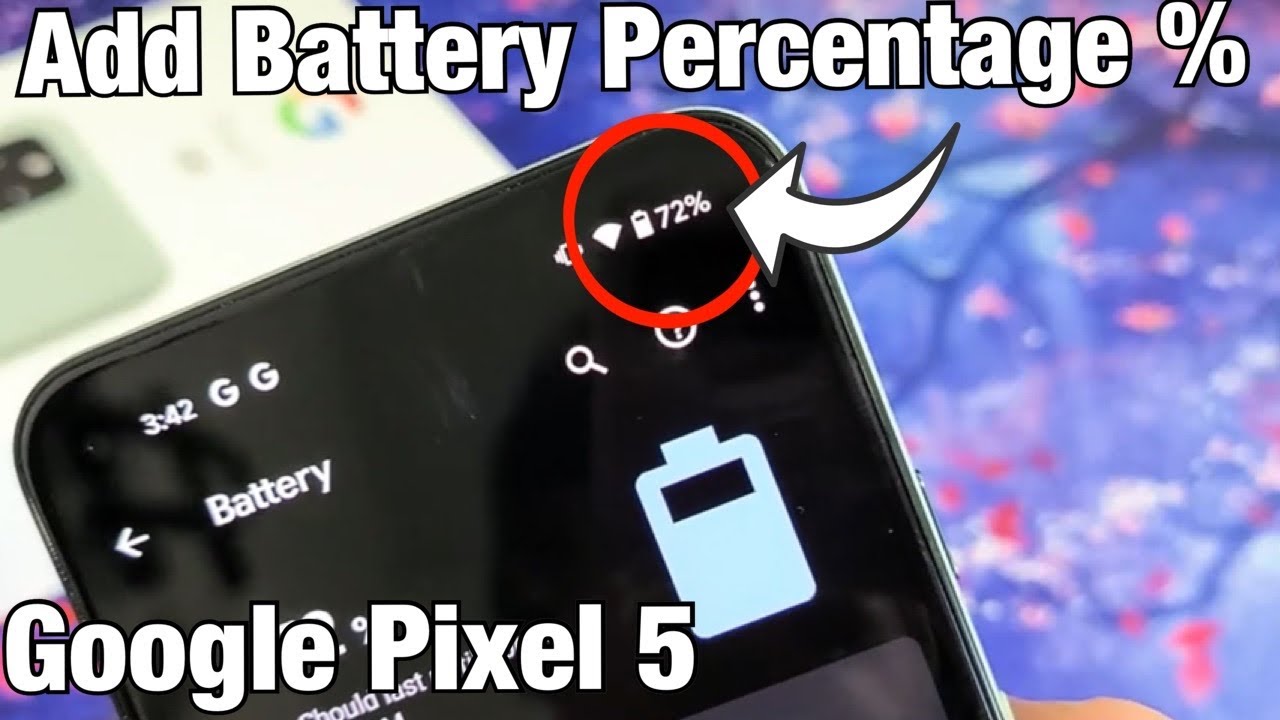 Pixel 5: How to Add Battery Percentage % Remaining on Status Bar - YouTube