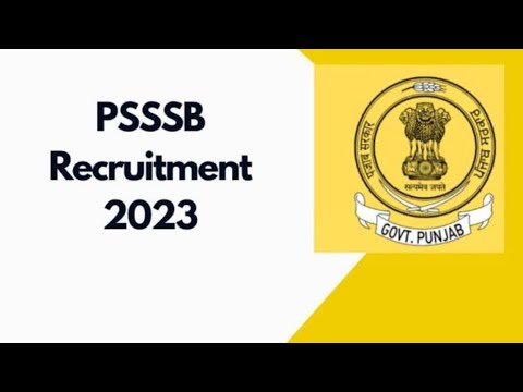 Punjab Subordinate Services Selection Board Psssb Steno Recruitment ...