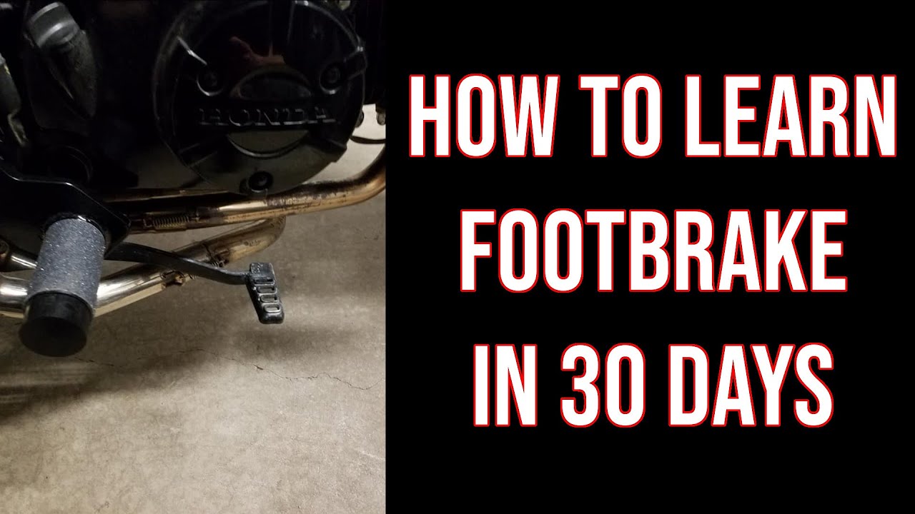 How to Learn FOOTBRAKE on the HONDA GROM in 30 DAYS - YouTube