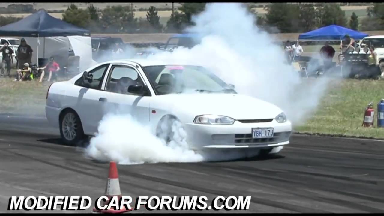 Supercharged Lancer burnout at Burnout Warriors 2009 - YouTube