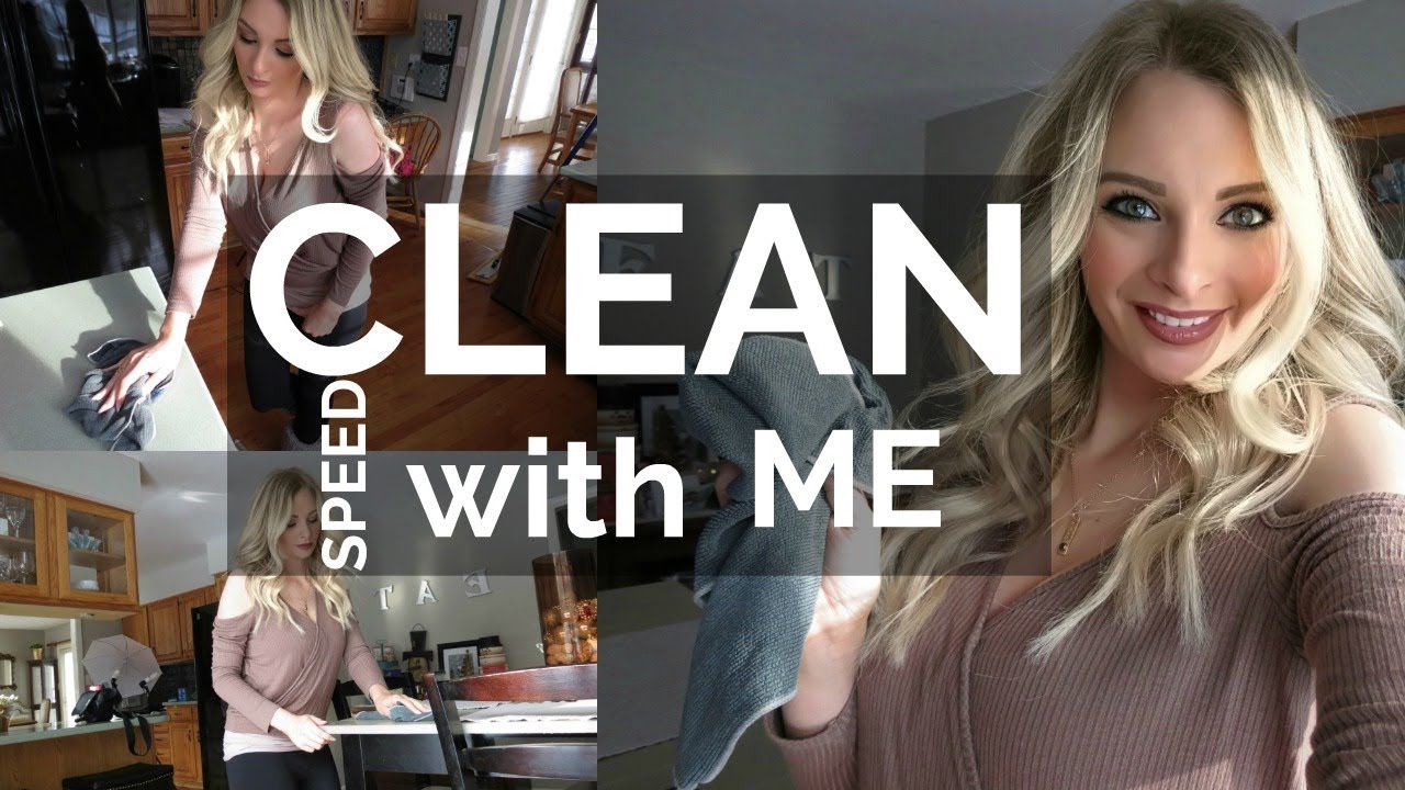 SPEED CLEAN WITH ME 2018 | MORNING CLEANING ROUTINE - YouTube