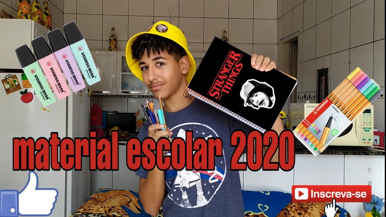 MEU MATERIAL ESCOLAR 2020 (Vini Lima) - YouTube