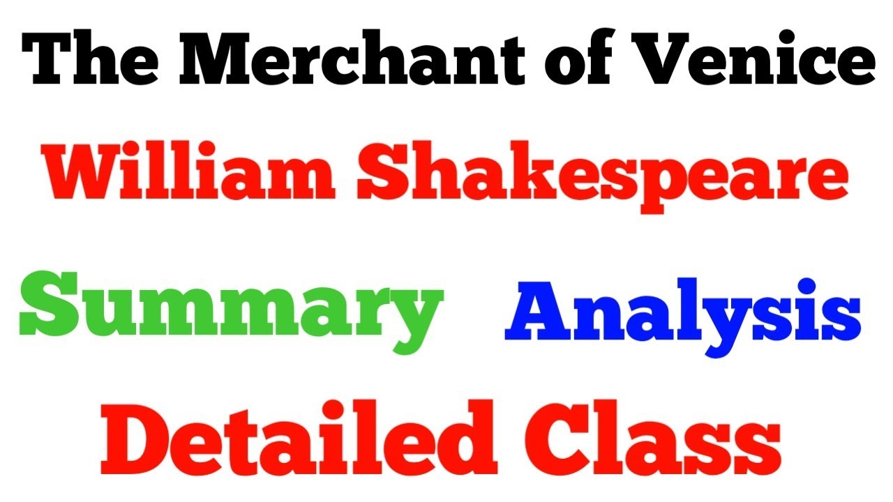 THE MERCHANT OF VENICE | WILLIAM SHAKESPEARE | SUMMARY | Target ...