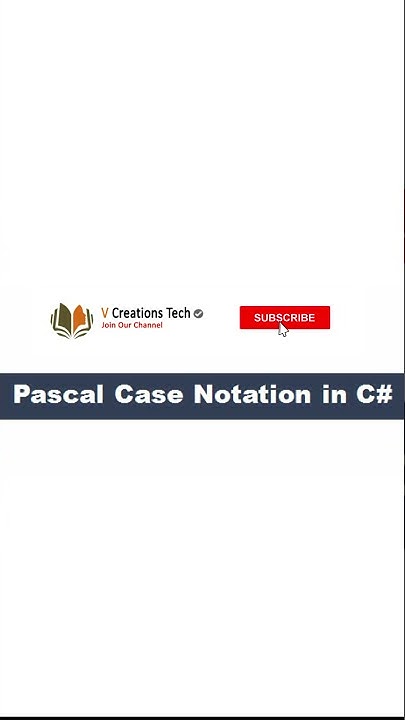 Pascal Case Notation in C# || #shorts #ytshorts #youtubeshorts #short # ...