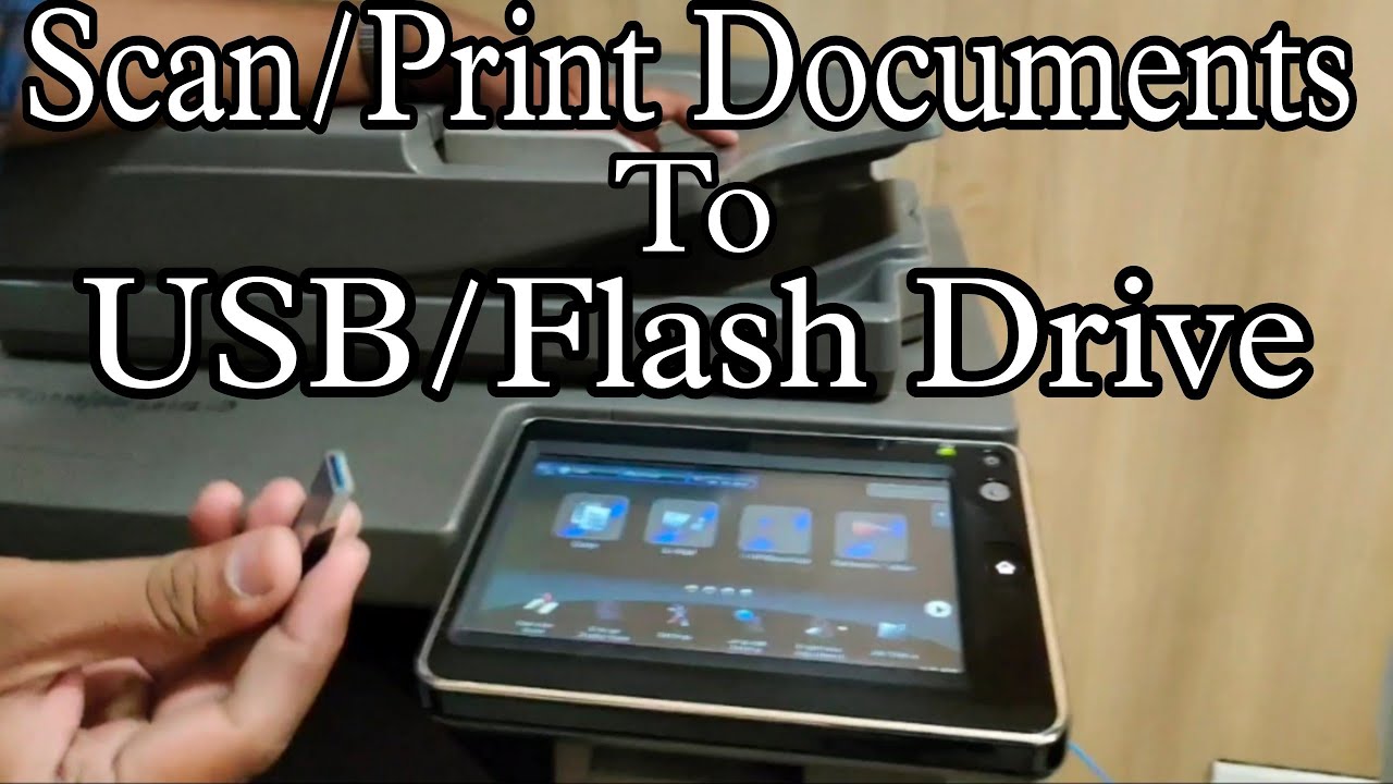 How to scan or print document to pendrive | Scan karke sidhe pendrive ...