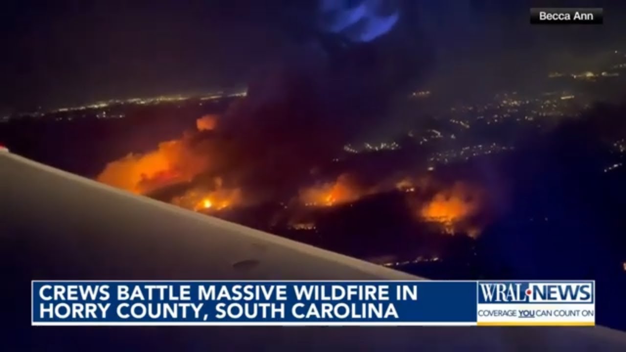 Massive South Carolina wildfire grows to 1,600 acres, prompting ...