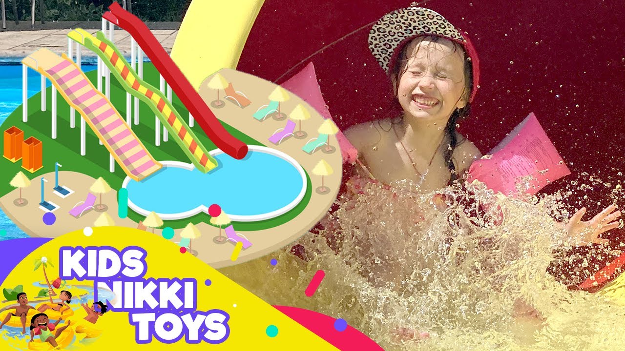 The story of how Nikki learned to swim |Kids Nikki Toys - YouTube