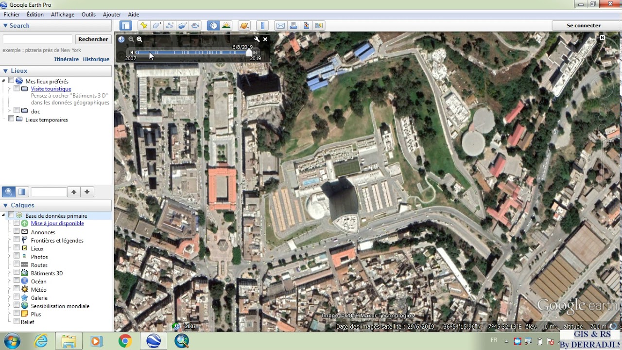 GOOGLE EARTH PRO: consulter l'archive des images de GOOGLE - YouTube
