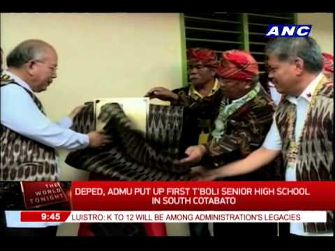 DepEd puts up first T'boli senior high school - YouTube