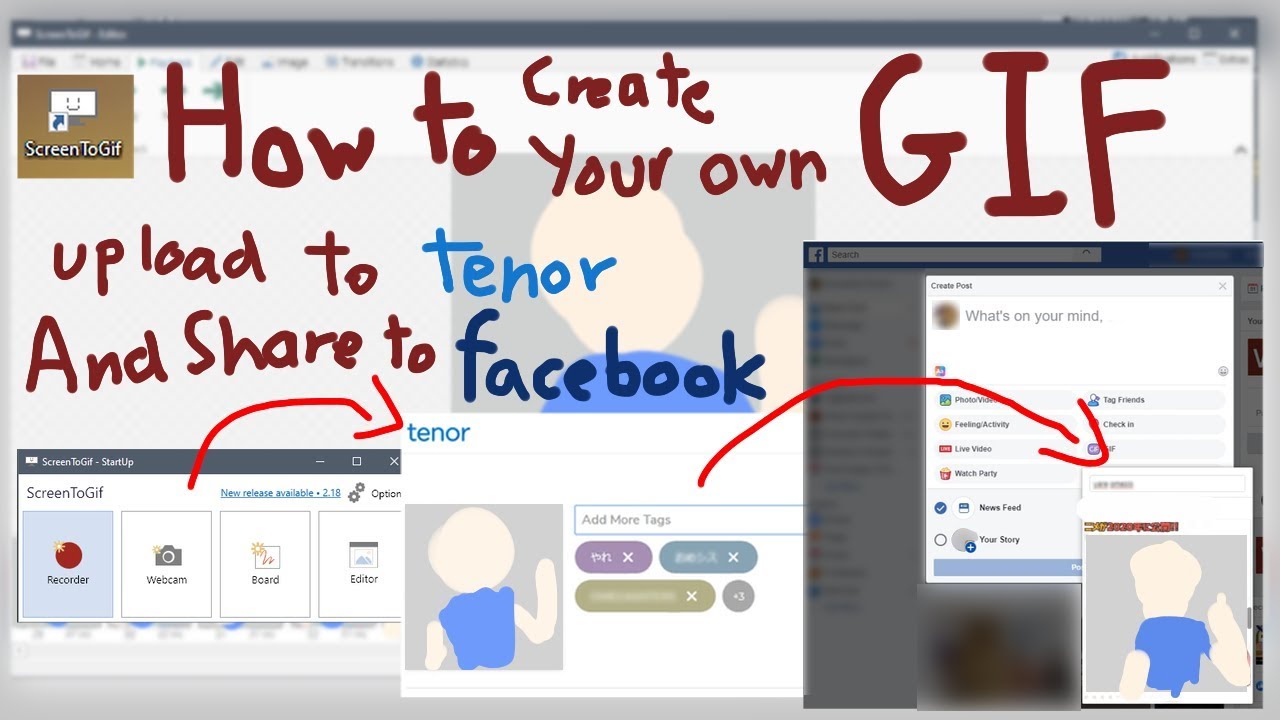 How to create your own gif by ScreenToGif. And Upload to Tenor for ...