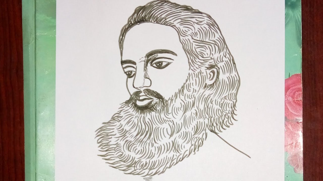 How to draw Alluri Sitarama Raju step by step || Easy drawing of Alluri ...