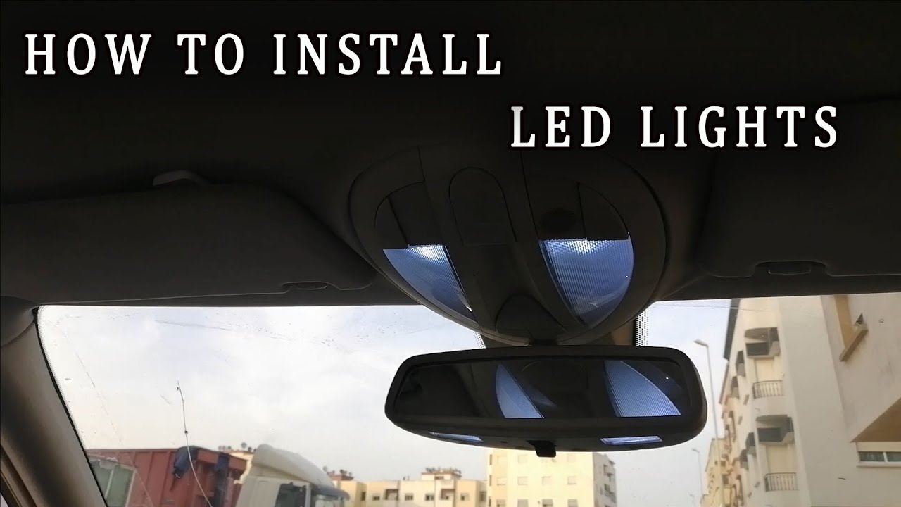 Mercedes w211 changer éclairage intérieur en LED - YouTube
