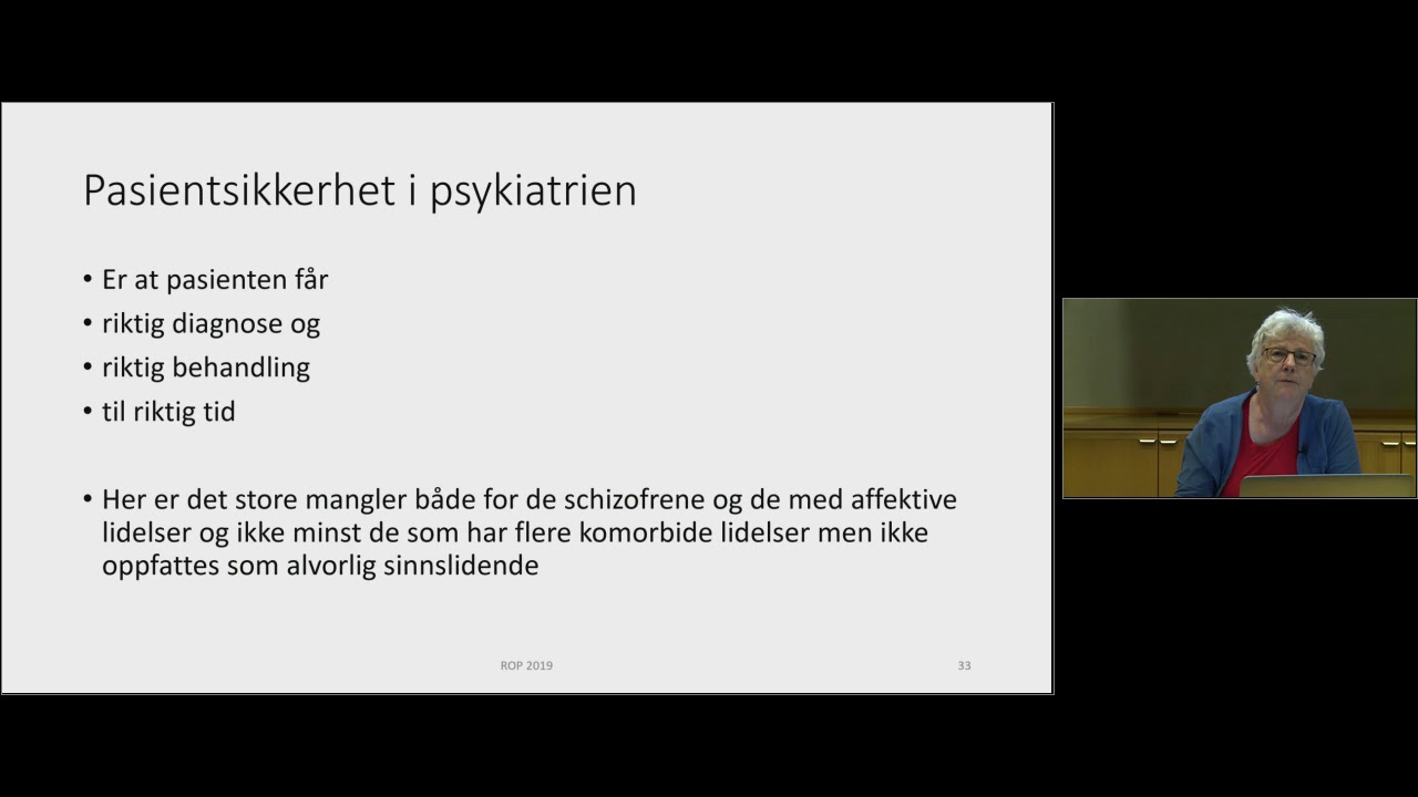 Randi Rosenqvist: Pasientsikkerhet i psykiatrien - YouTube
