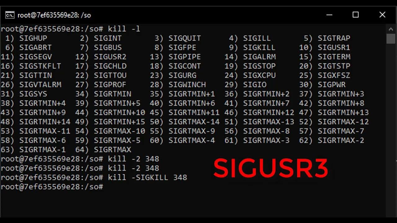 Sistemas Operativos | Capturar Señales (programar Signal handler en C). Lab2-2 - YouTube